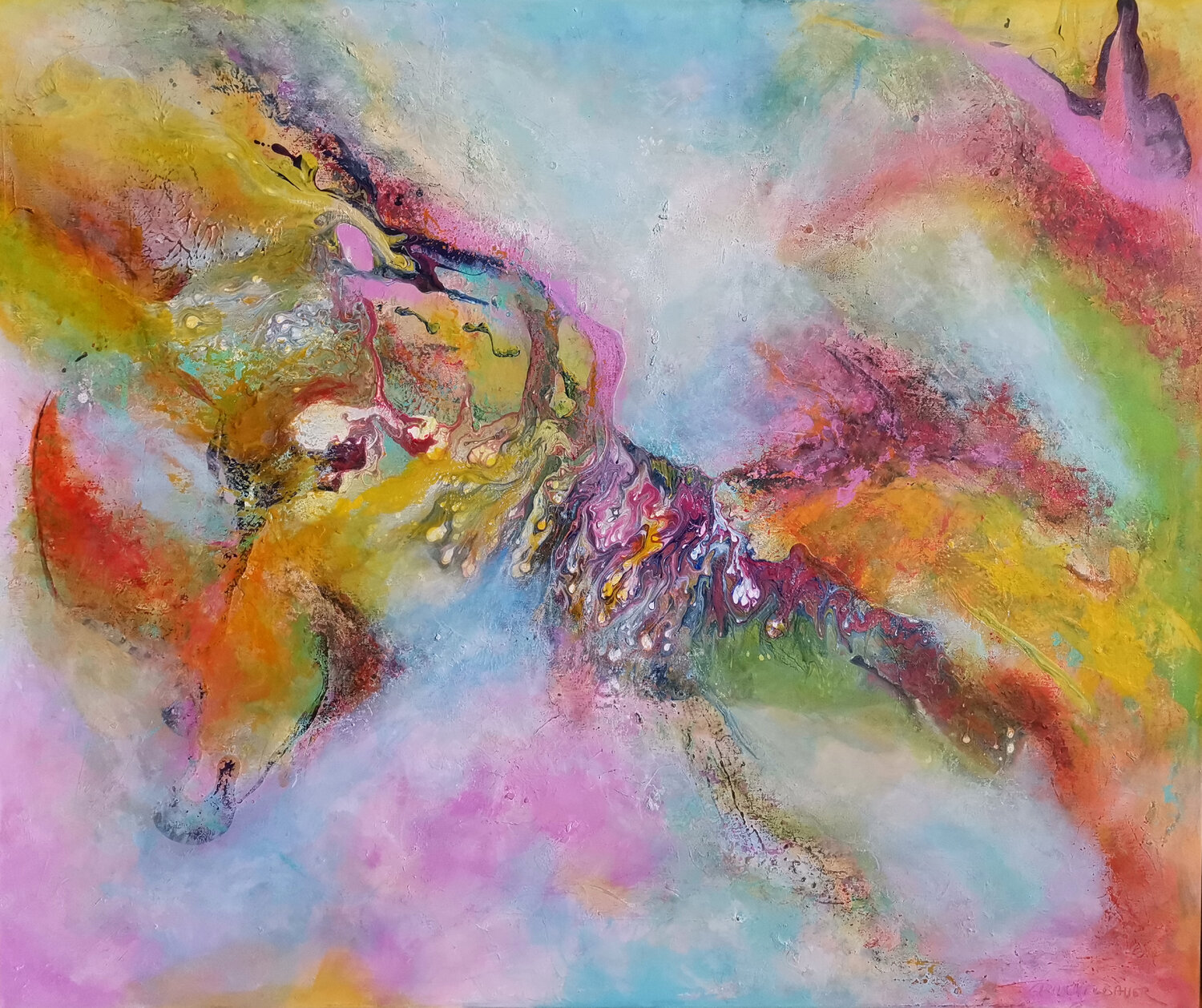 If feelings could be colors by Doris Duschelbauer (2024) : Painting ...