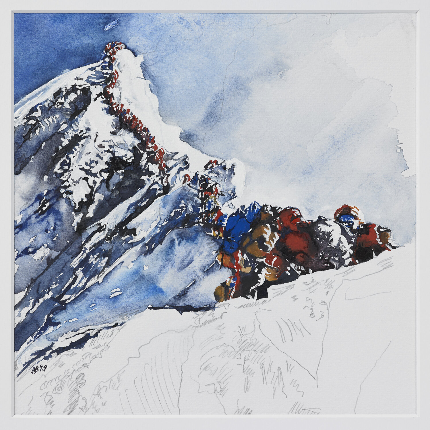 Schnitt durch den Himmel (Stau am Mount Everest) by Benno Noll (N.D ...