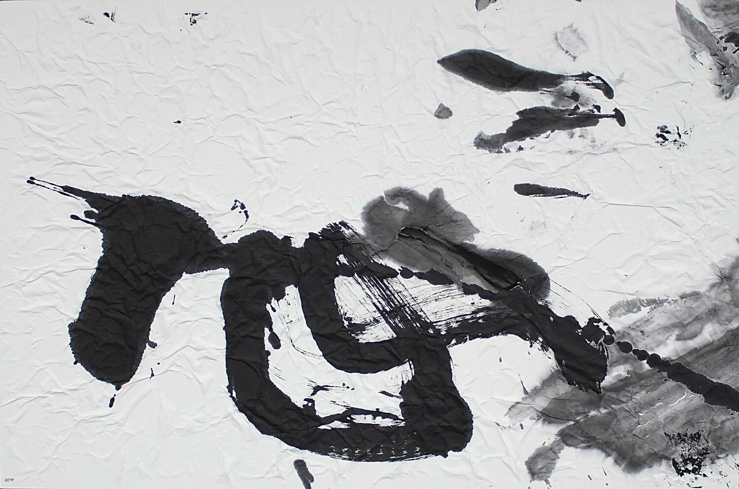 HEART_05 by Hiroshi Wada (2018) : Work on Paper India Ink, Ink on Paper ...