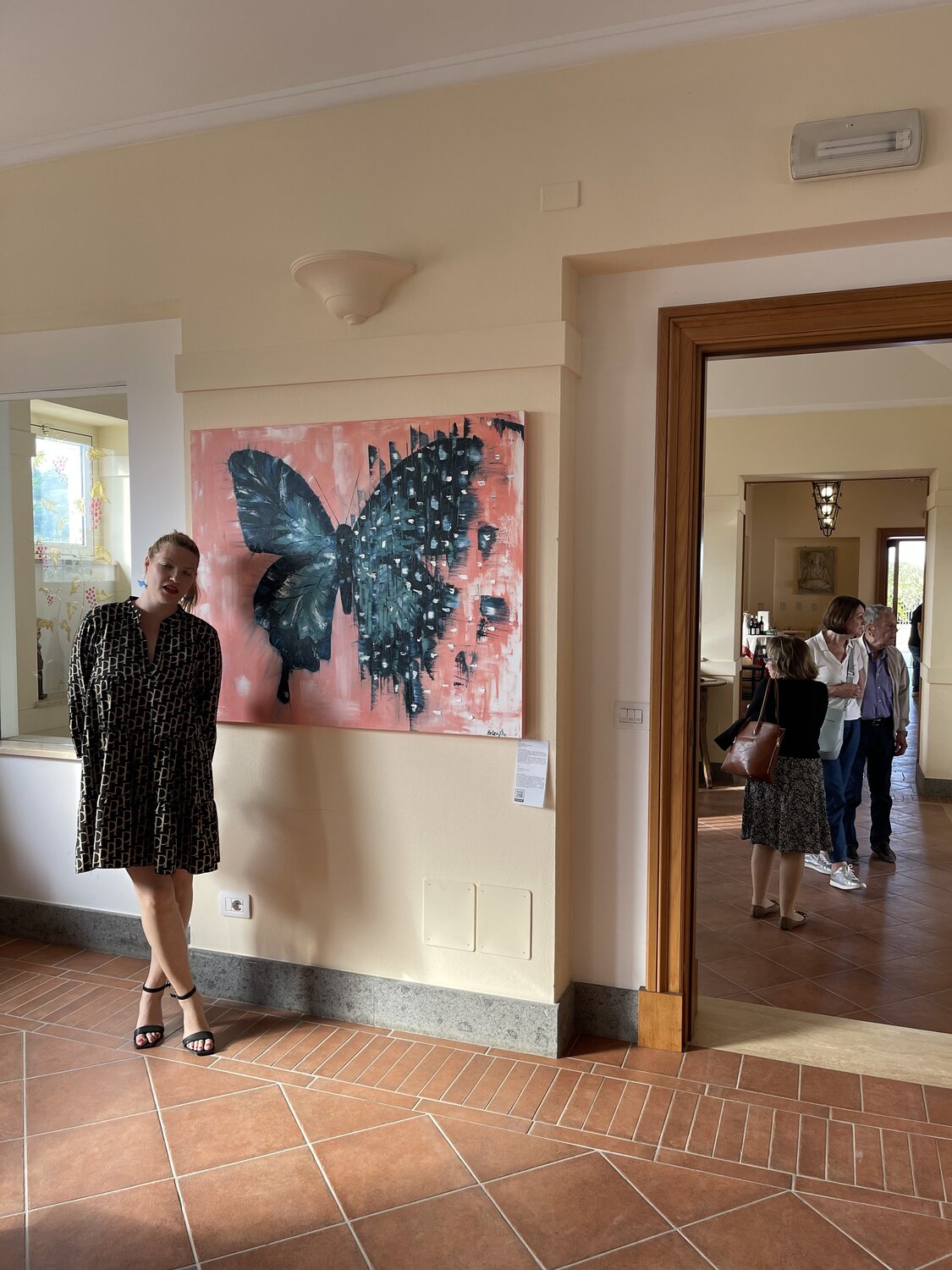 BUTTERFLY MATRIX MONOCHROM by Helen She (2022) : Painting Oil on Canvas ...