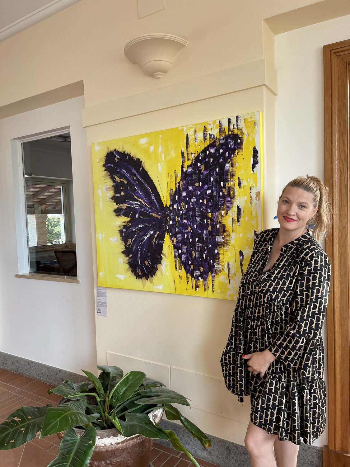 BUTTERFLY MATRIX MONOCHROM by Helen She (2022) : Painting Oil on Canvas ...