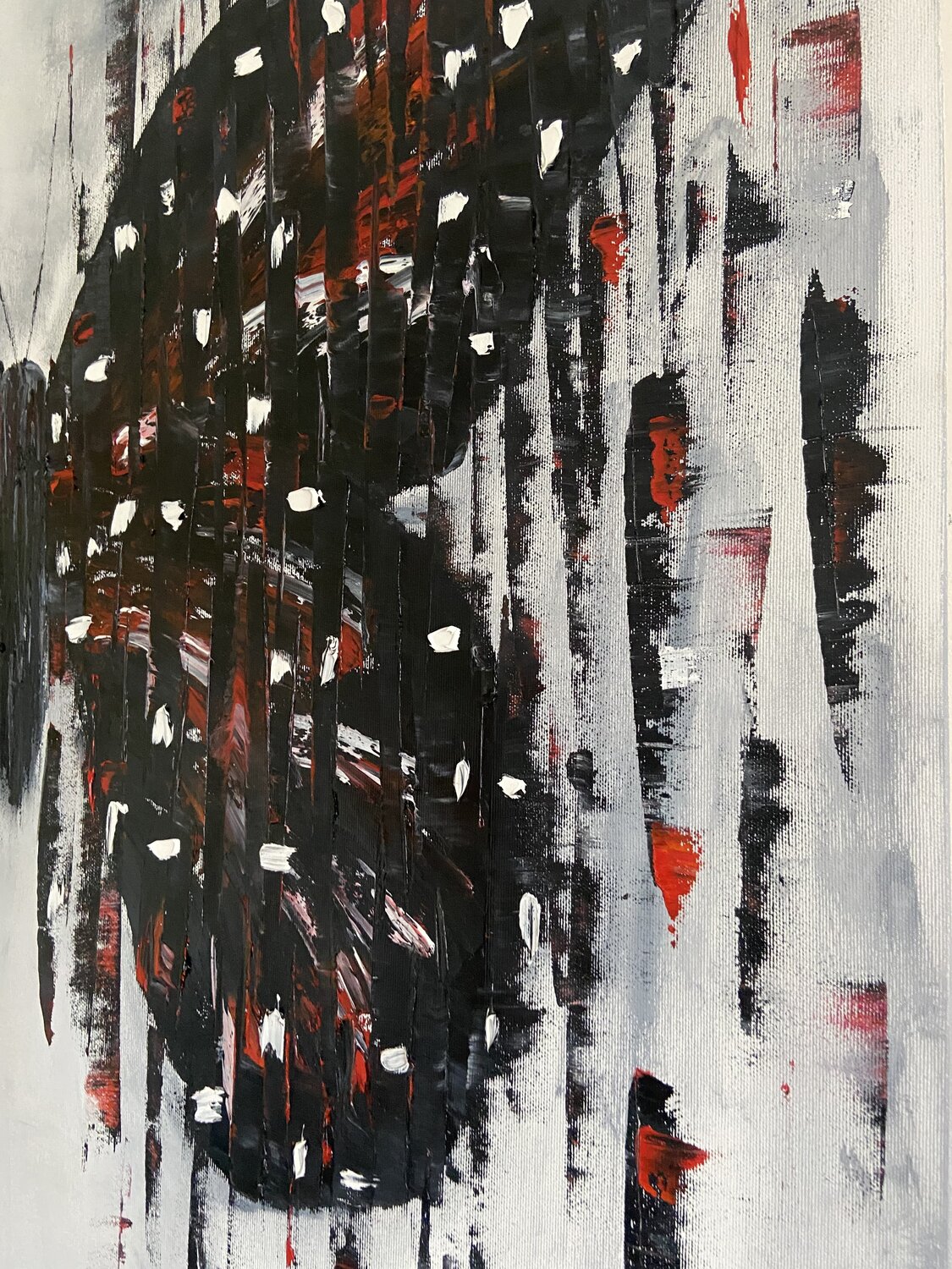 BUTTERFLY MATRIX MONOCHROM by Helen She (2022) : Painting Oil on Canvas ...