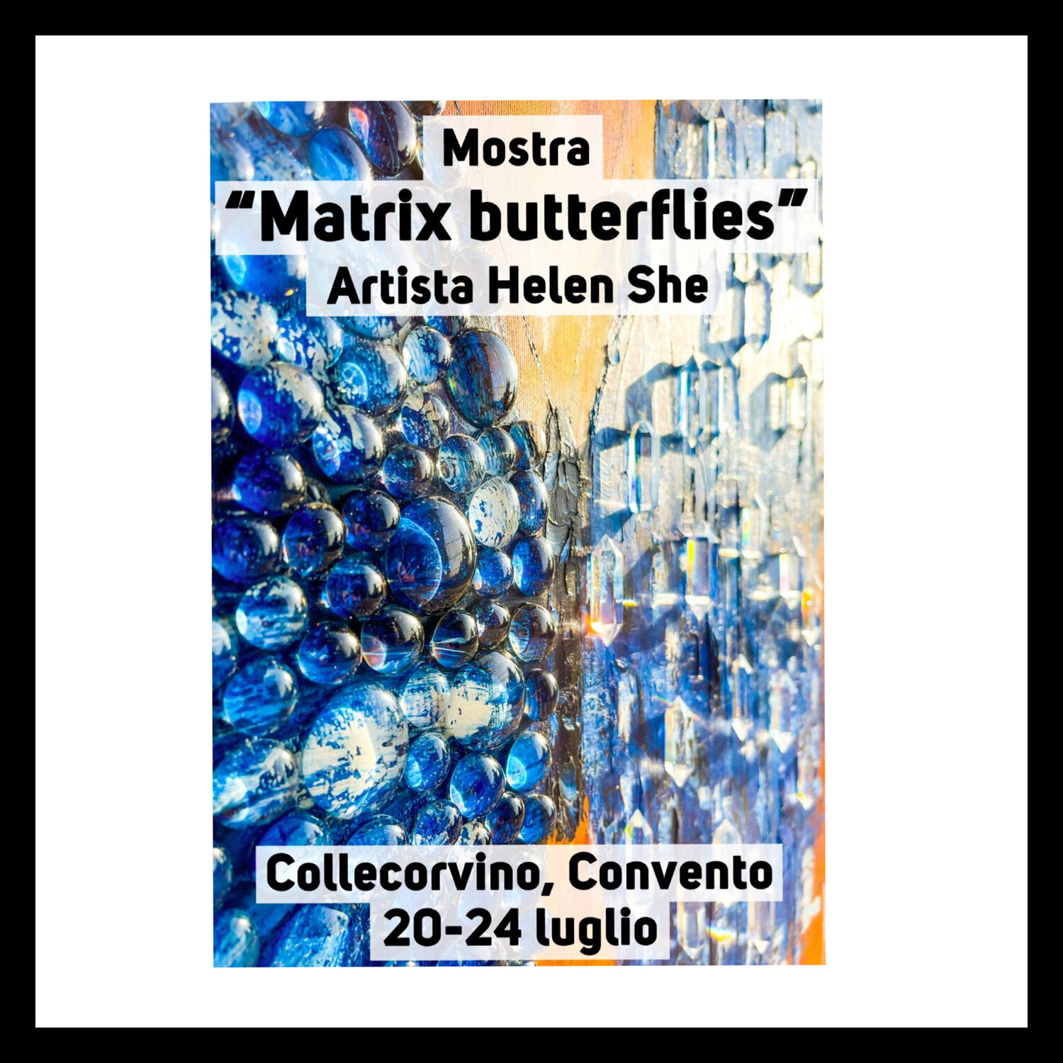 BUTTERFLY MATRIX #1 by Helen She (2023) : Painting Acrylic, Collage on ...