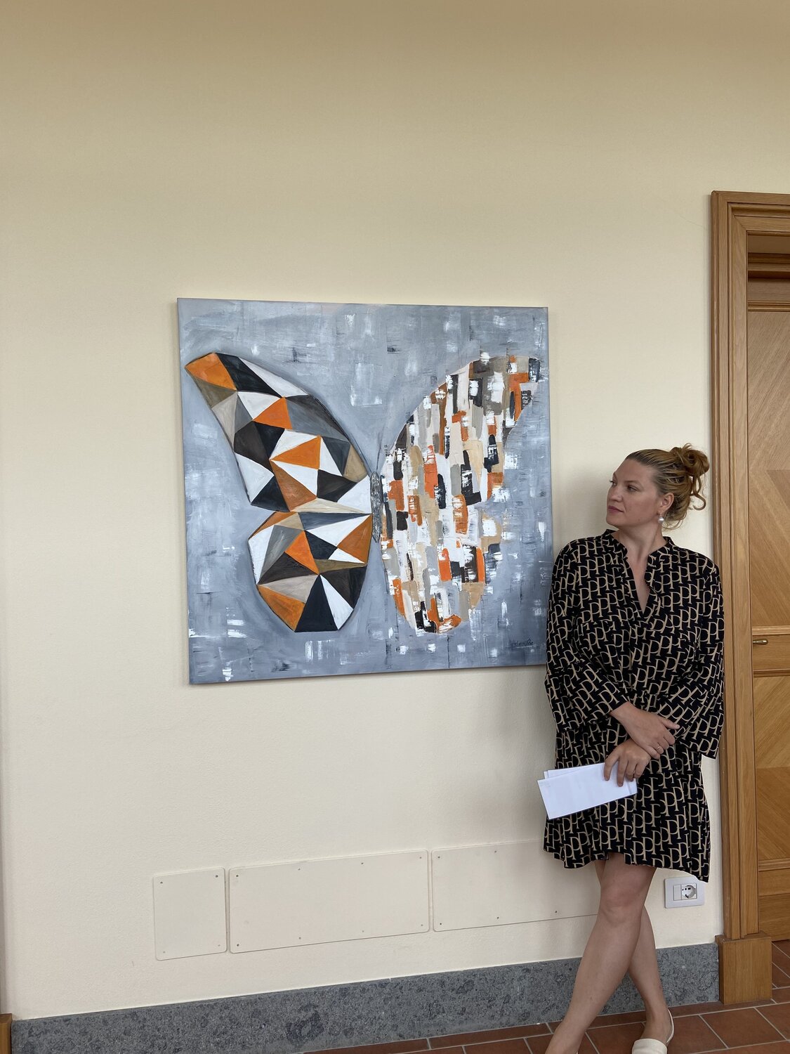 BUTTERFLY MATRIX PICASSO by Helen She (2023) : Painting Acrylic, Oil on ...