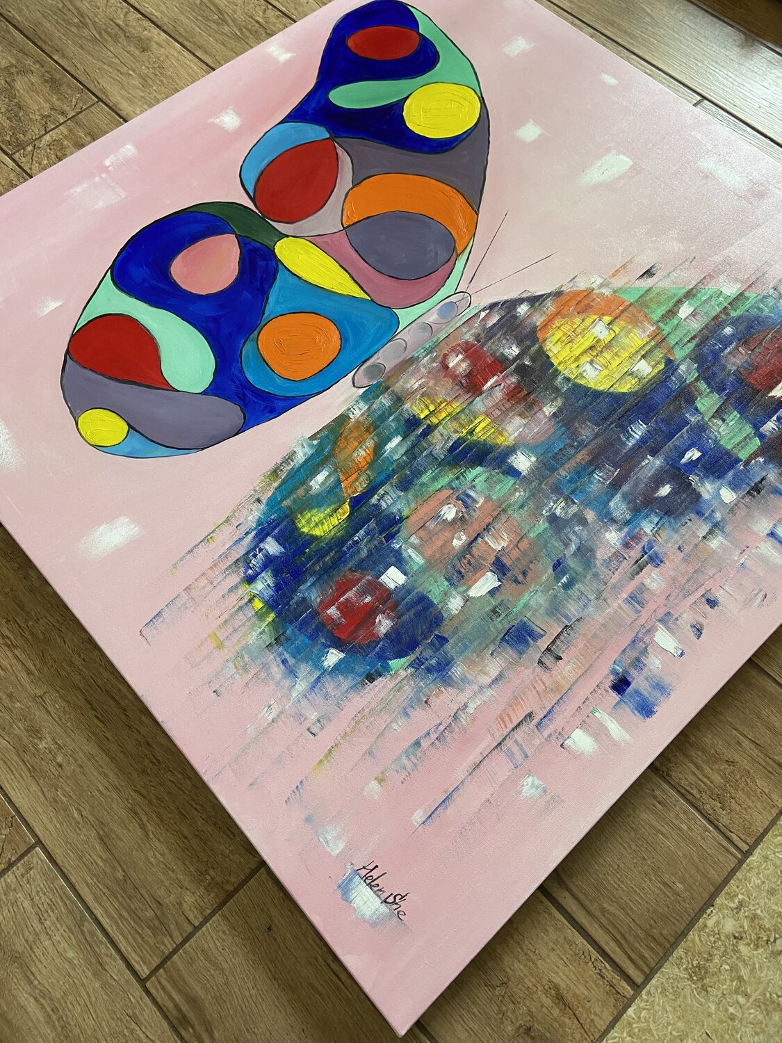 BUTTERFLY MATRIX ARLECCHINO by Helen She (2023) : Painting Oil on ...