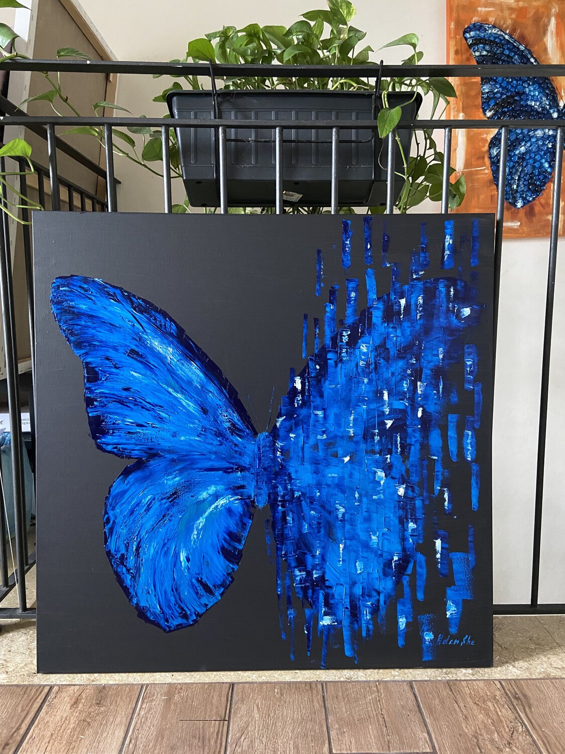 MATRIX BUTTERFLY NIGHT by Helen She (2023) : Painting Oil on Canvas ...