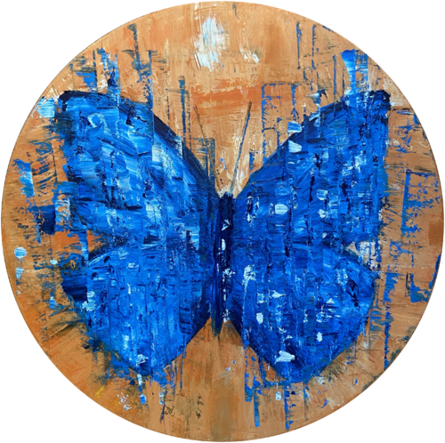 BUTTERFLY MATRIX ARLECCHINO by Helen She (2023) : Painting Oil on ...