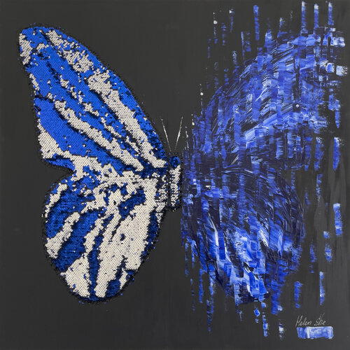 BUTTERFLY MATRIX ARLECCHINO by Helen She (2023) : Painting Oil on ...