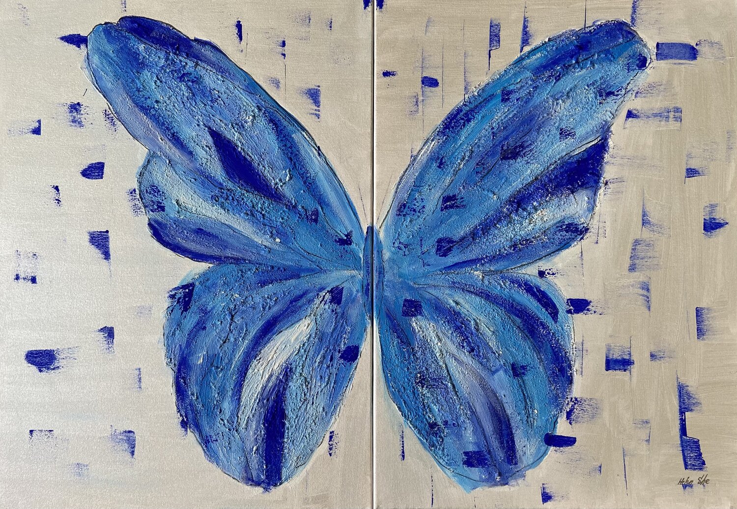 BUTTERFLY MATRIX LIBERTA by Helen She (2023) : Painting Acrylic ...