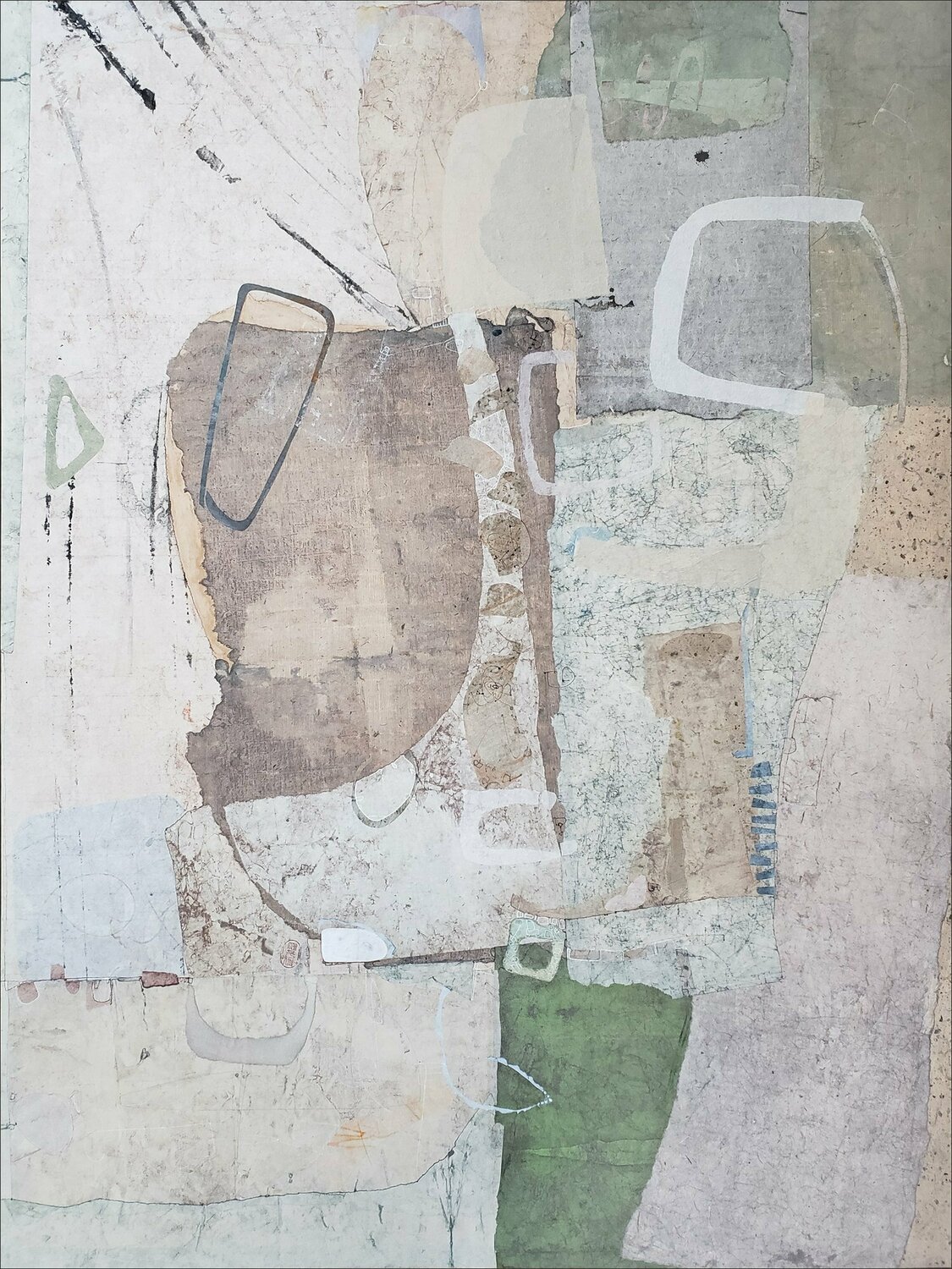 Birds Eye View II by Sherry Ying Ruden (2021) : Work on Paper Collage ...