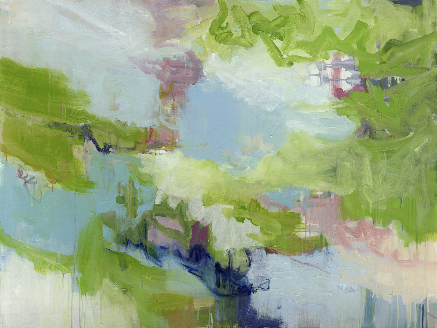 Just Beaming 5 by Mary Elizabeth Marvin (2023) : Painting Acrylic, Ink ...