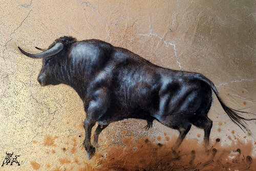 TORO N-01 by Toro Tribal (2024) : Painting Oil on Wood - Singulart