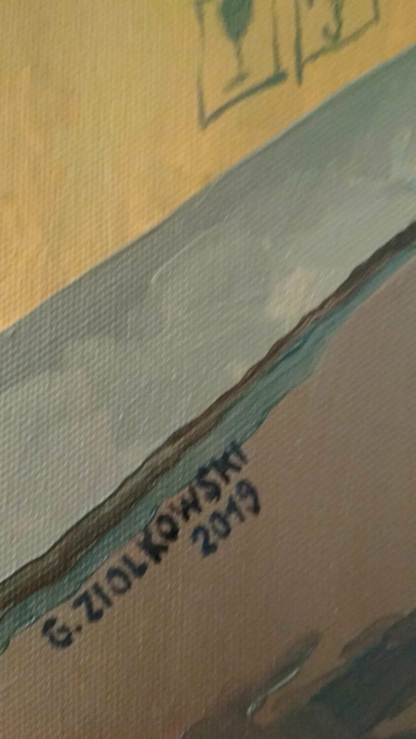 AMAZON CITY von Gregor Ziolkowski (2019): Malerei Öl auf Leinwand ...