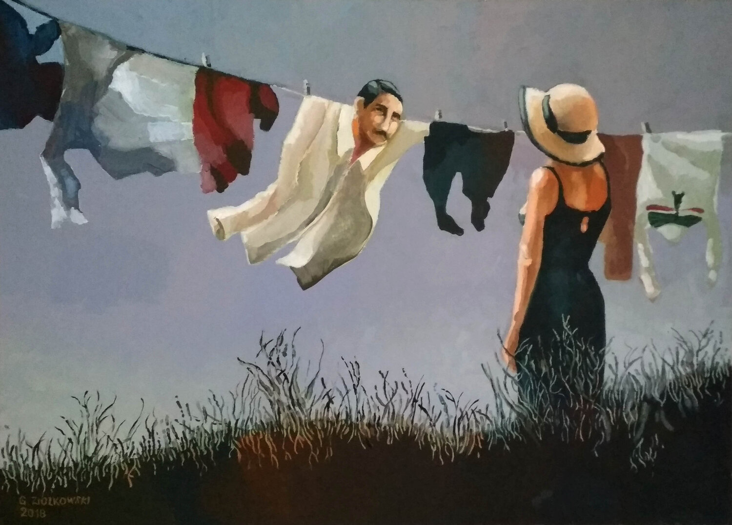 THE TWO OF US by Gregor Ziolkowski (2018) : Painting Oil on Canvas ...