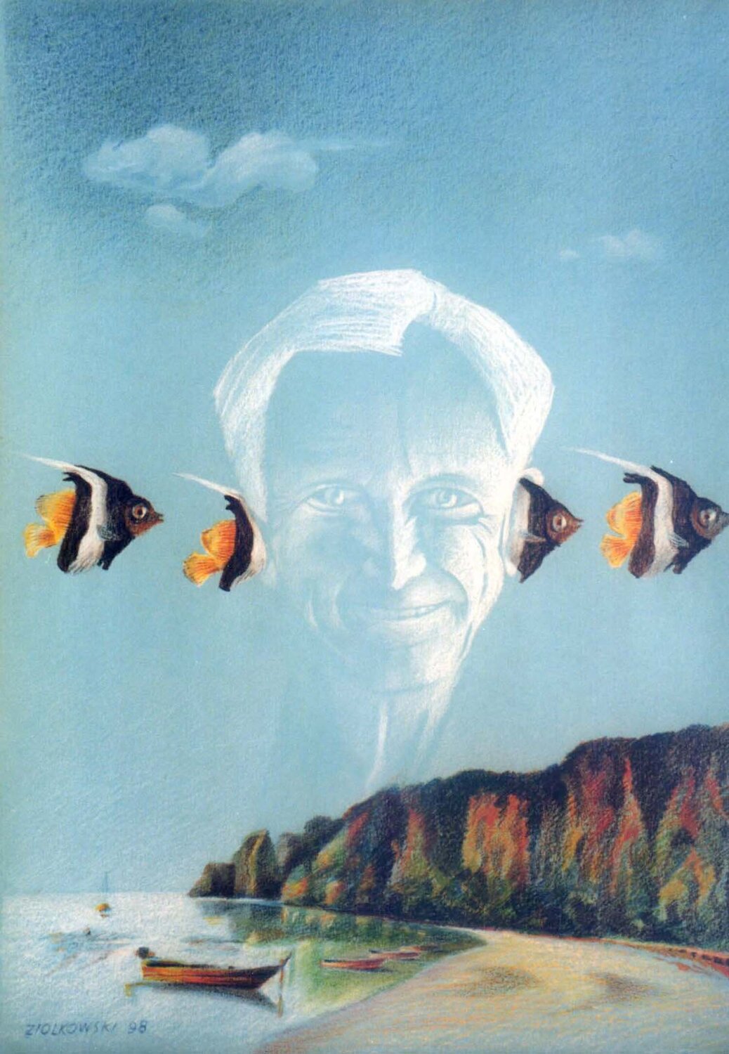 THE OLD MAN AND THE SEA by Gregor Ziolkowski (1998) : Painting Pastel ...