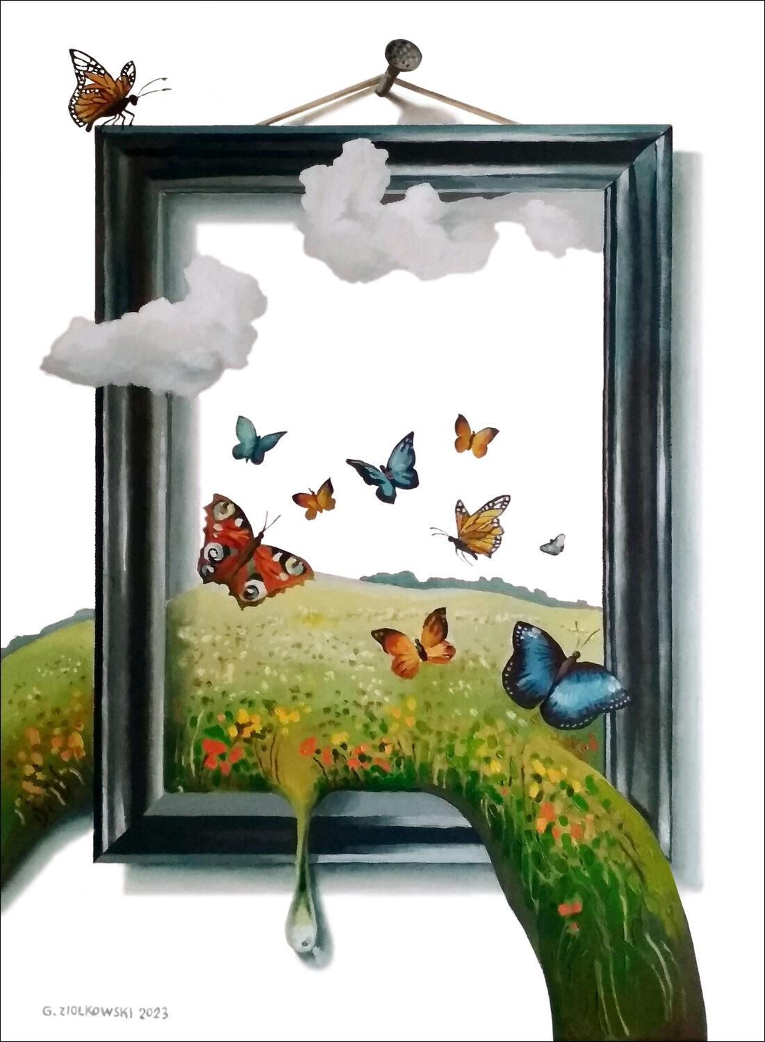 SPRING STORY von Gregor Ziolkowski (2023): Malerei Öl auf Leinwand ...