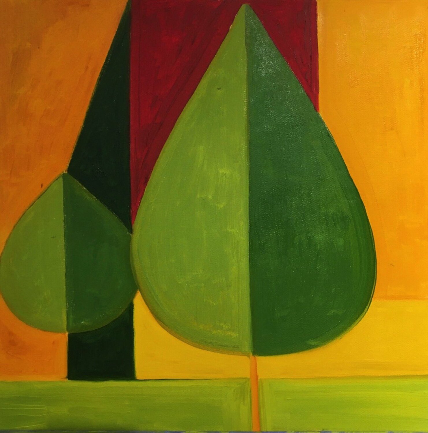 Double Complementary Colors Painting