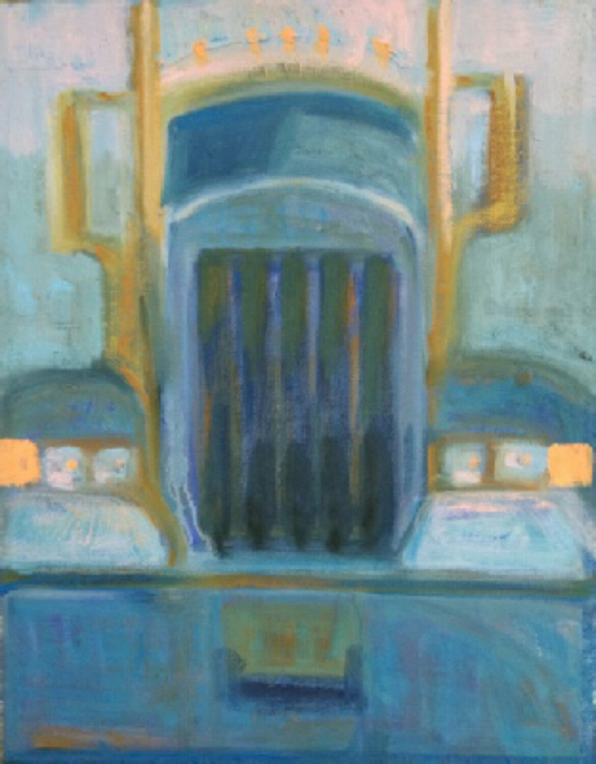Small Truck 5 by Adrianne Lobel (2016) : Painting Oil on Canvas - Singulart