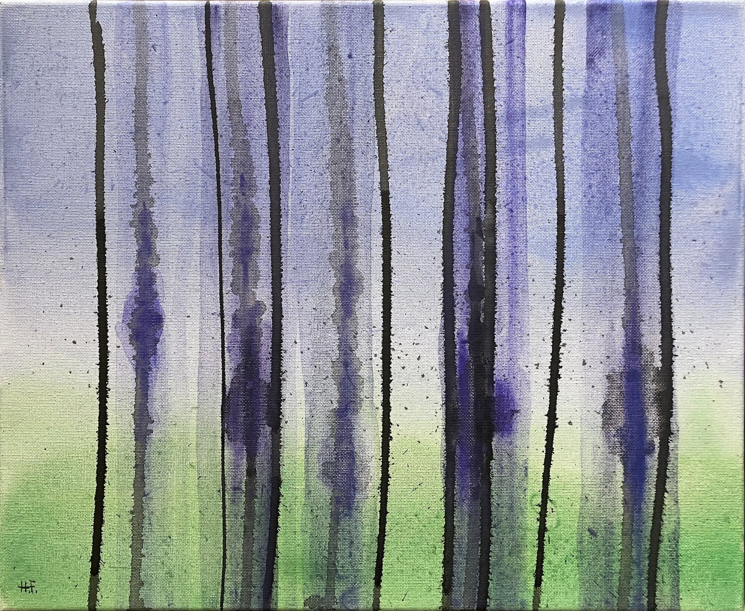慈雨（六） / gentle rain 6 door Hisato Fukumoto (2025) : Schilderij Acryl ...