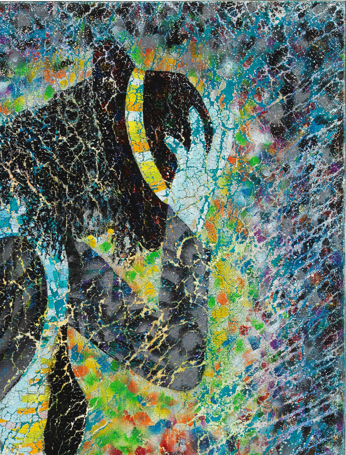 Michael Jakson von Patrizio Landolfi (2020): Malerei Öl, Kreide auf ...