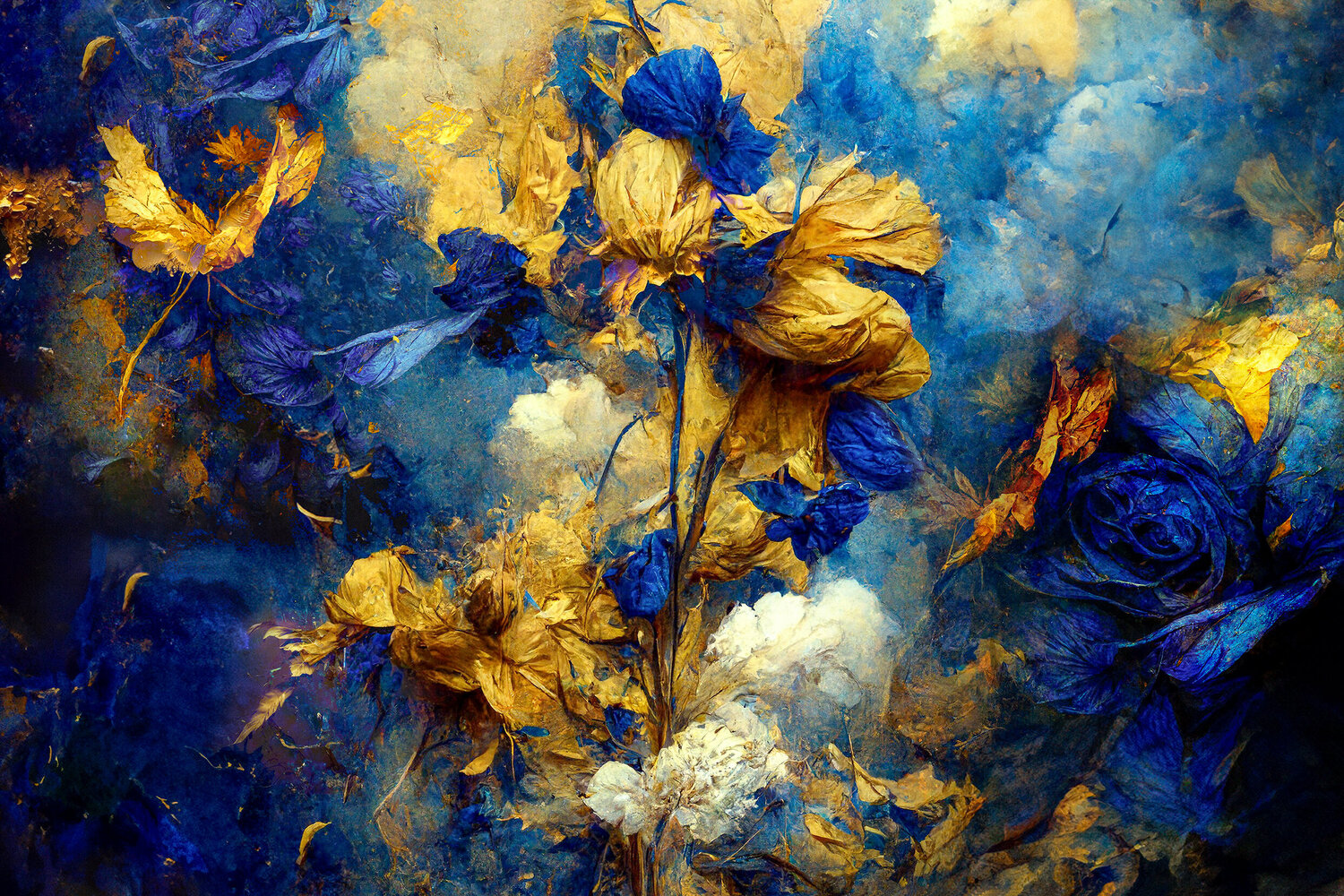 The Birth Of A Flower by Teis Albers (2023) : Painting Acrylic, Pencil ...