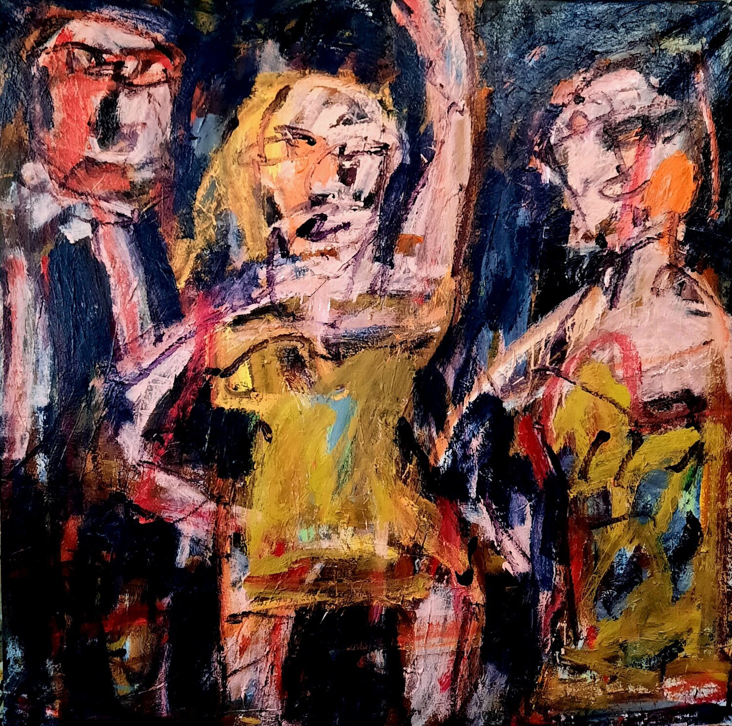 Nightclub (Dancers) II by David Derish (2023) : Painting Acrylic on Canvas - Singulart