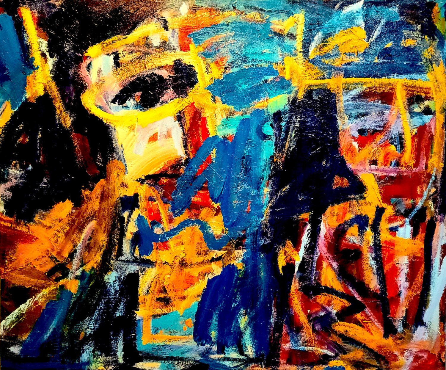 Diablo Jazzman by David Derish (2024) : Painting Acrylic on Canvas ...