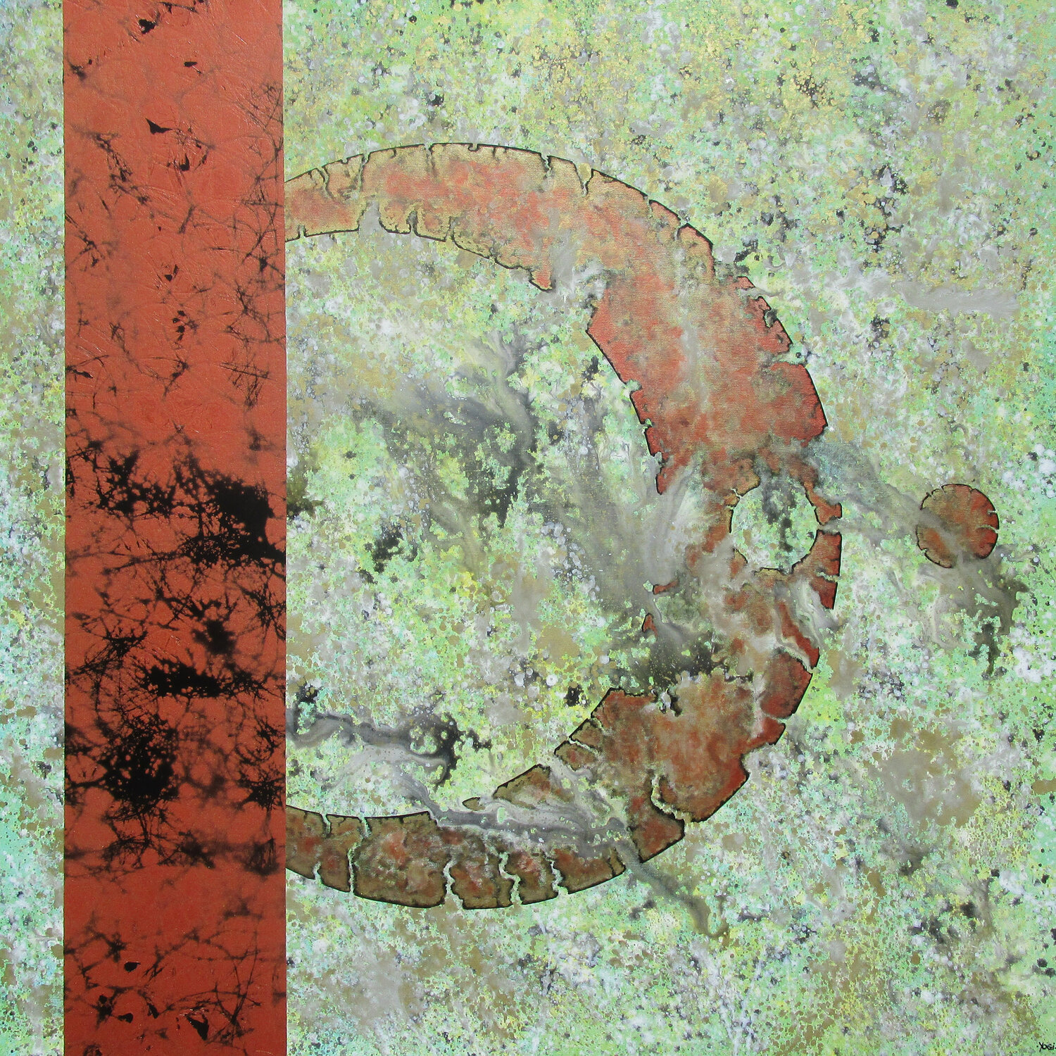 Klangbild 8 door Jörg "Yogi" Schäfer (2024) : Schilderij Acryl, Spuitverf op Canvas - Singulart