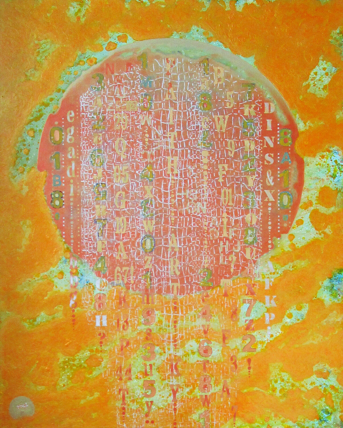 Matrix des Bewusstseins 3 von Jörg "Yogi" Schäfer (2026): Malerei Acryl ...