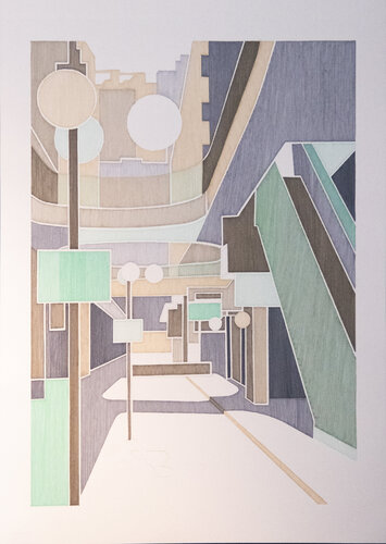 Galeria Nova Barão by Fernanda Luz Avendaño (2023) : Drawing Colored ...