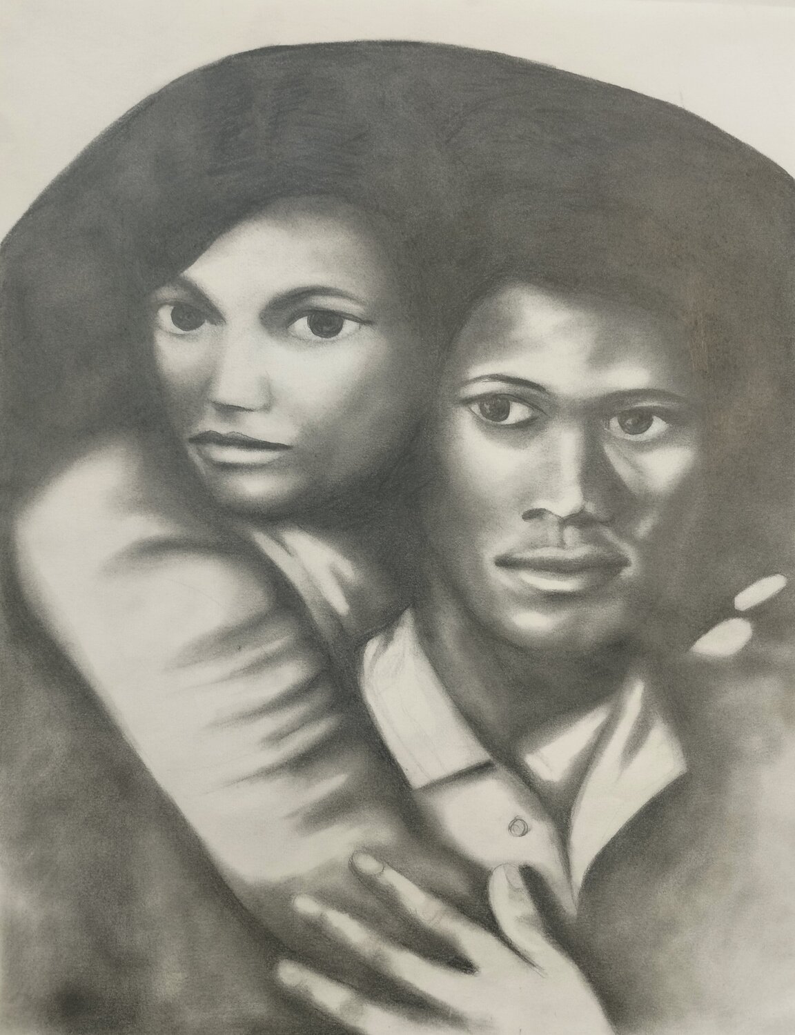 Together in a Cave by Corinna Mayer (2023) : Painting Pencil on Paper ...