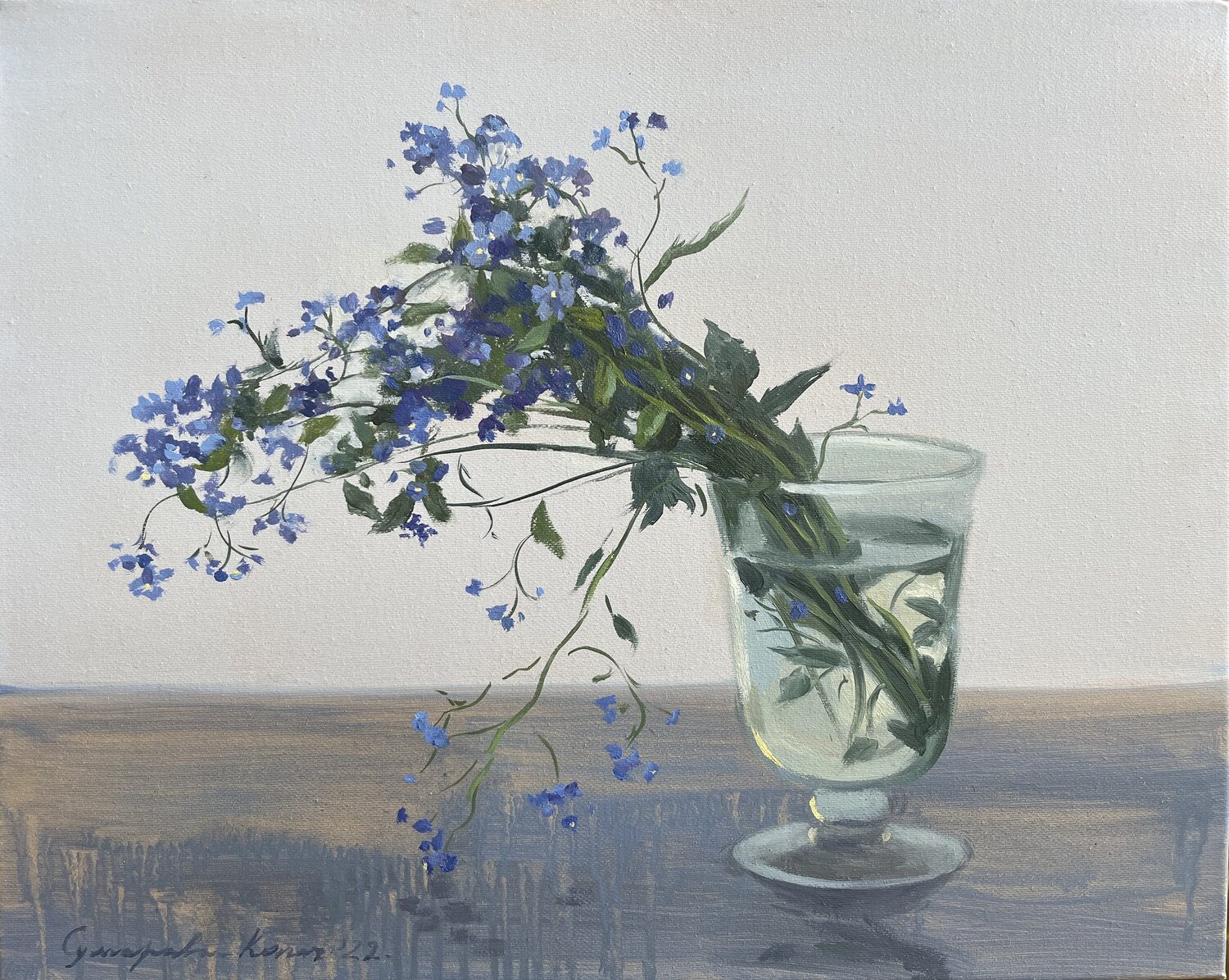 Spring flowers by Darya Sumarava-Kopach (2022) : Painting Oil on Canvas ...