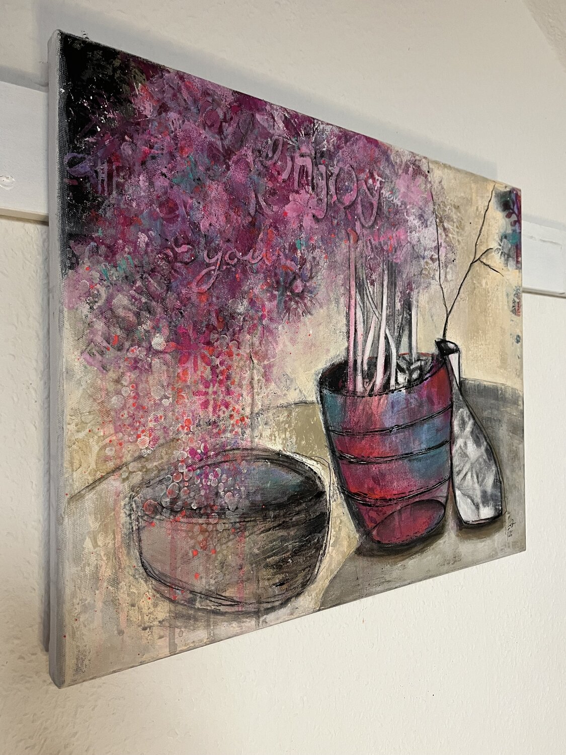 Almost a flower, N° 01 01 26 by Vera Jochum (2026) : Painting Acrylic ...