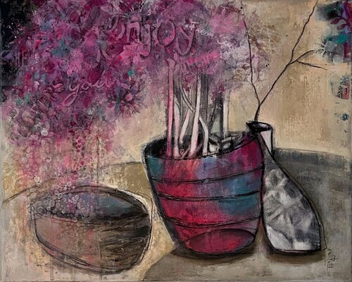 Almost a flower, N° 01 01 26 by Vera Jochum (2026) : Painting Acrylic ...