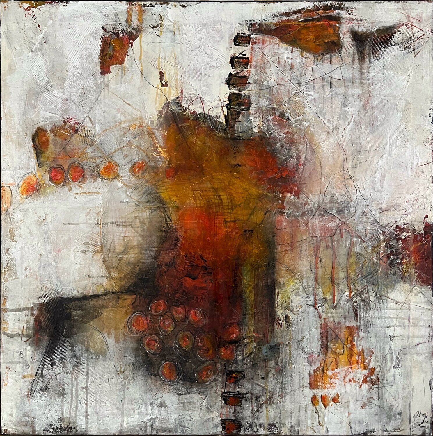 Grape harvest No. 01 10 22 by Vera Jochum (2022) : Painting Acrylic ...