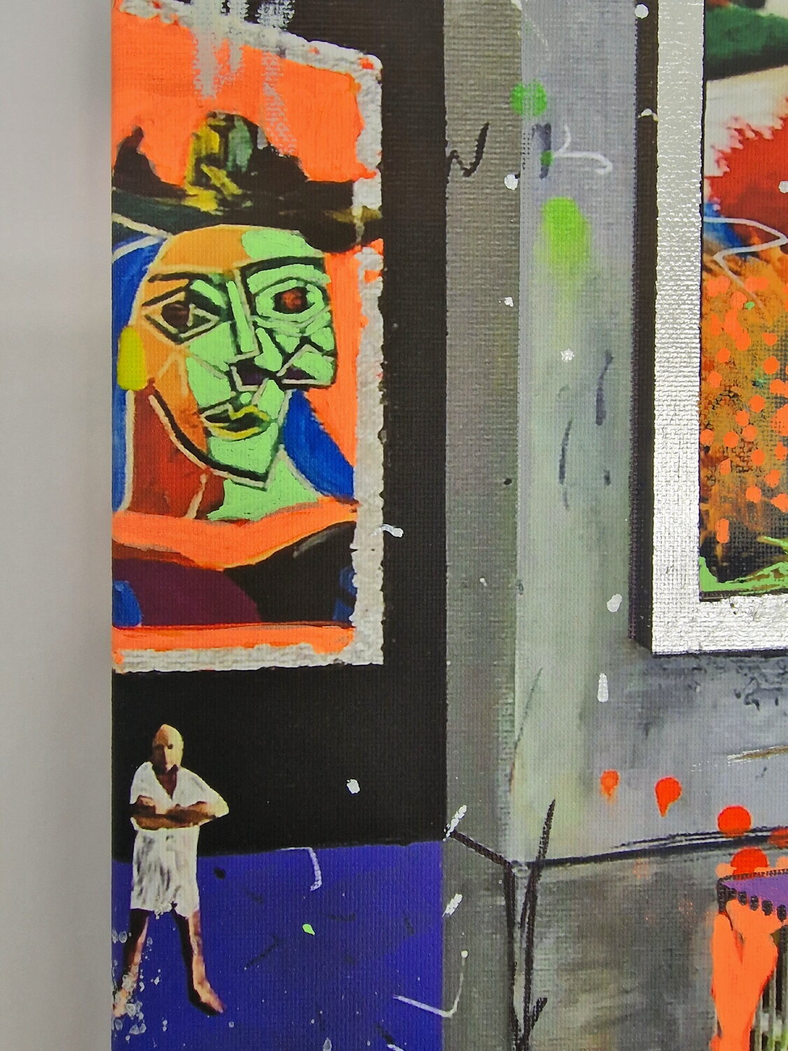 Pablo Picasso von Dagmar Ridky (2020): Malerei Collage, Lack auf ...