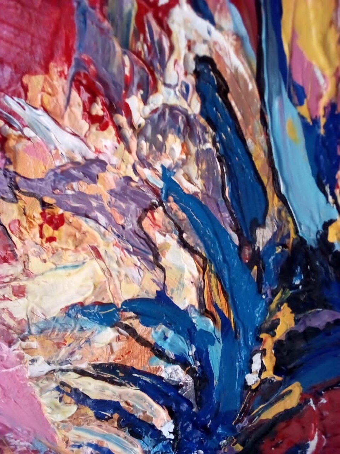 abstract rhino portrait painting- Determination. by Ema Kato (2022 ...