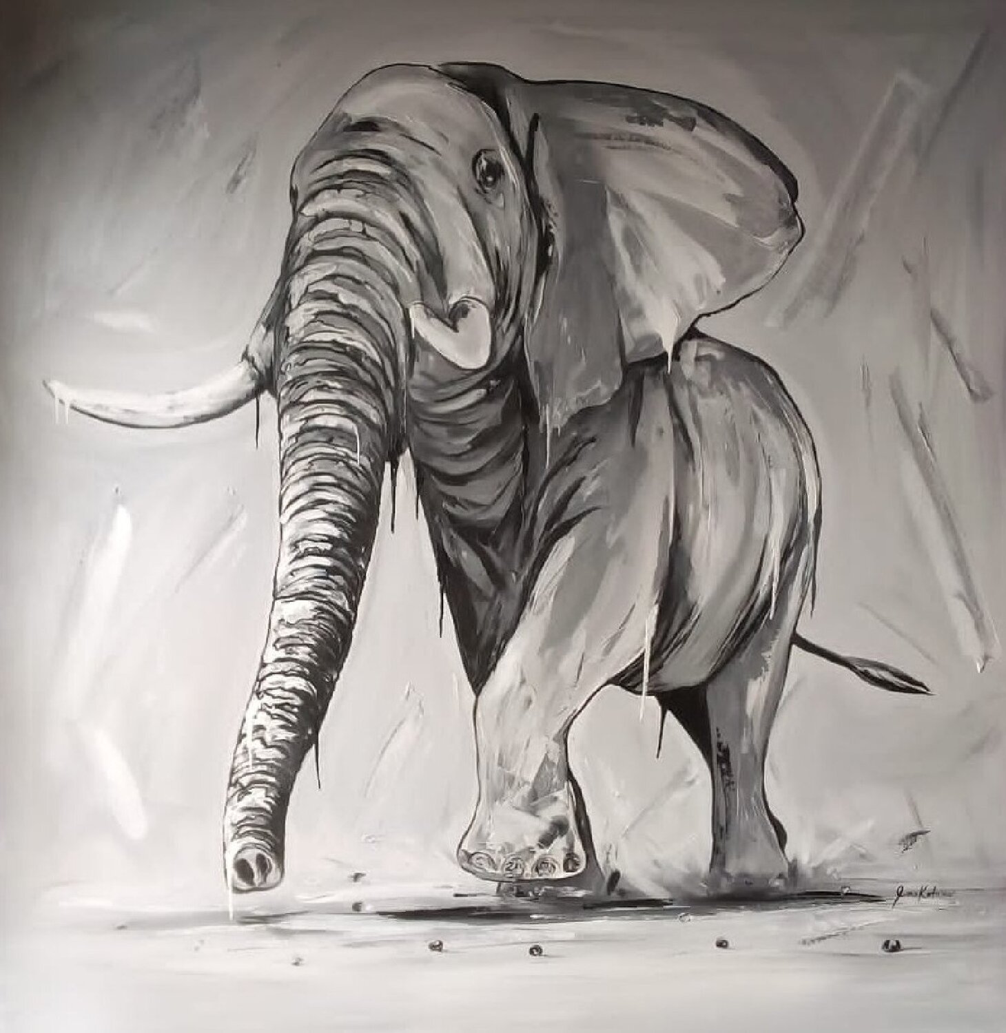 The Gentle Walk by Ema Kato (2022) : Painting Acrylic on Canvas - Singulart