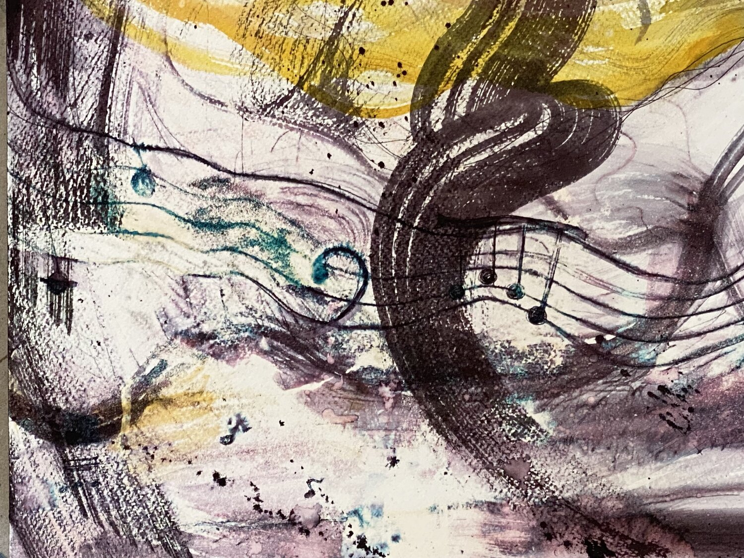 Light, hope and love gesture by Mila Ruiz (2023) : Drawing India Ink on Paper - Singulart