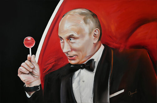ONE OHM PRESIDENT PUTIN by Irina Sazonova (2020) : Painting Acrylic ...
