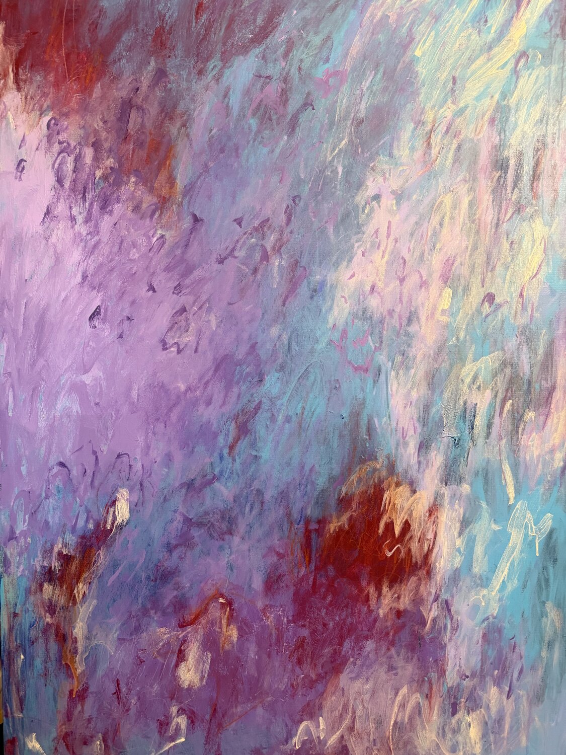 Ethereal Drift de Laura Pretto Vargas (2025) : Peinture Acrylique, Pastel sur Toile - Singulart