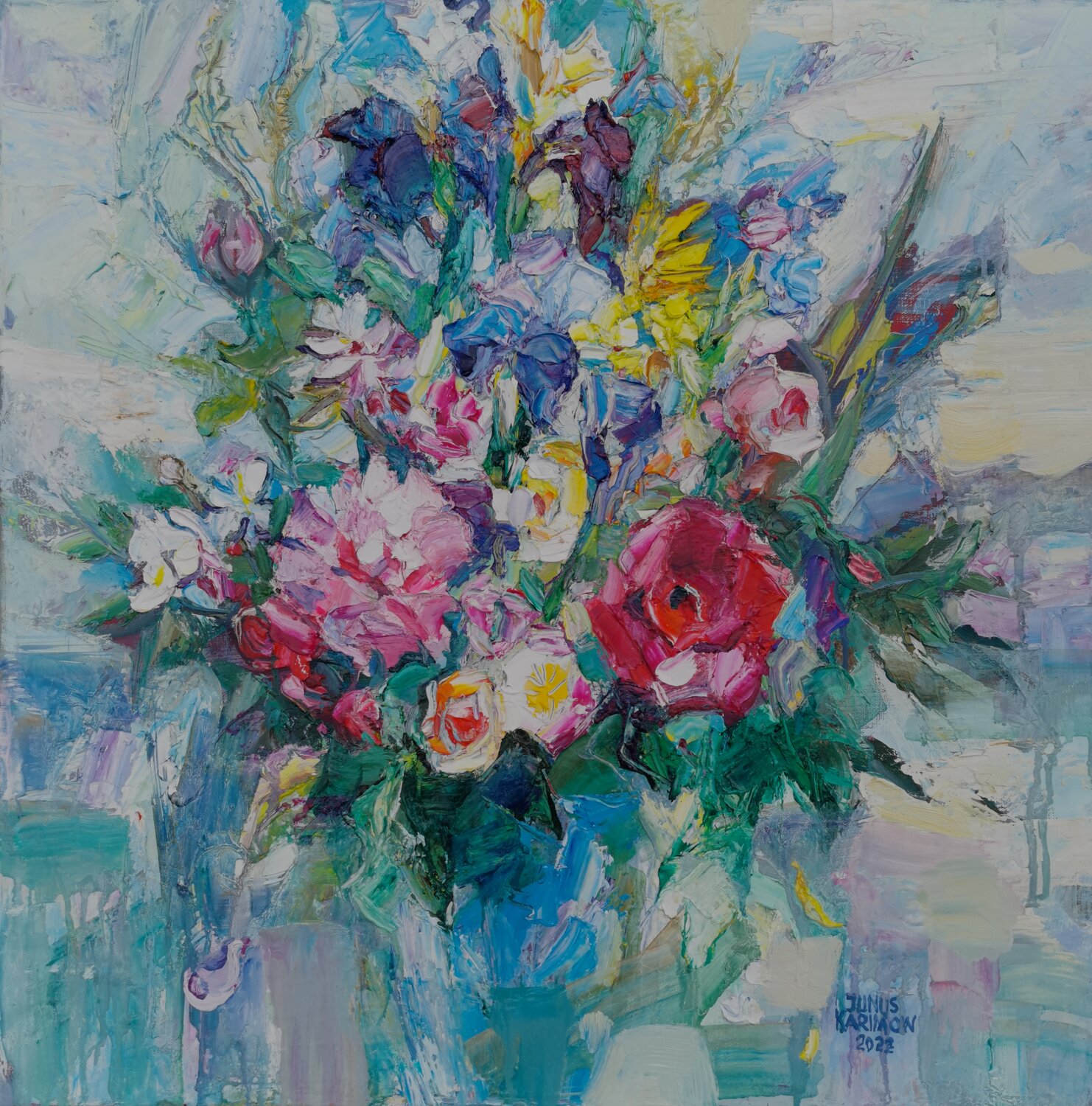 Glücksversprechen by Junus Karimow (2022) : Painting Oil on Canvas ...