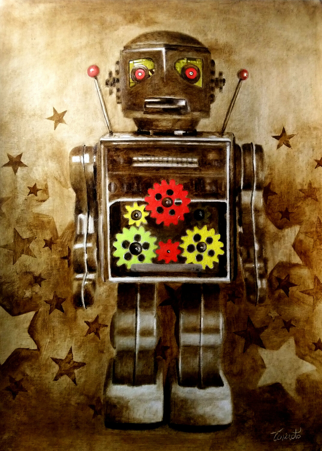 THE DOCTOR by Akira Zakamoto (2021) : Work on Paper Oil on Paper ...