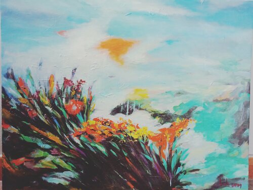 Hello summer by Le Hai Linh (2020) : Painting Acrylic on Canvas - SINGULART