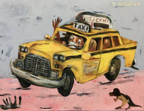 Hold the phone by Andrew Chan (2020) : Painting Acrylic, Oil on Canvas ...