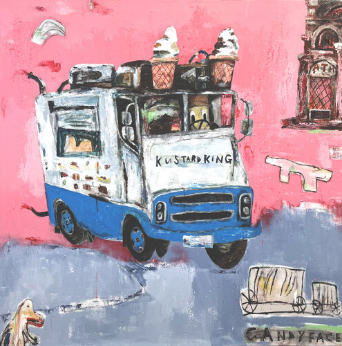 Hold the phone by Andrew Chan (2020) : Painting Acrylic, Oil on Canvas ...