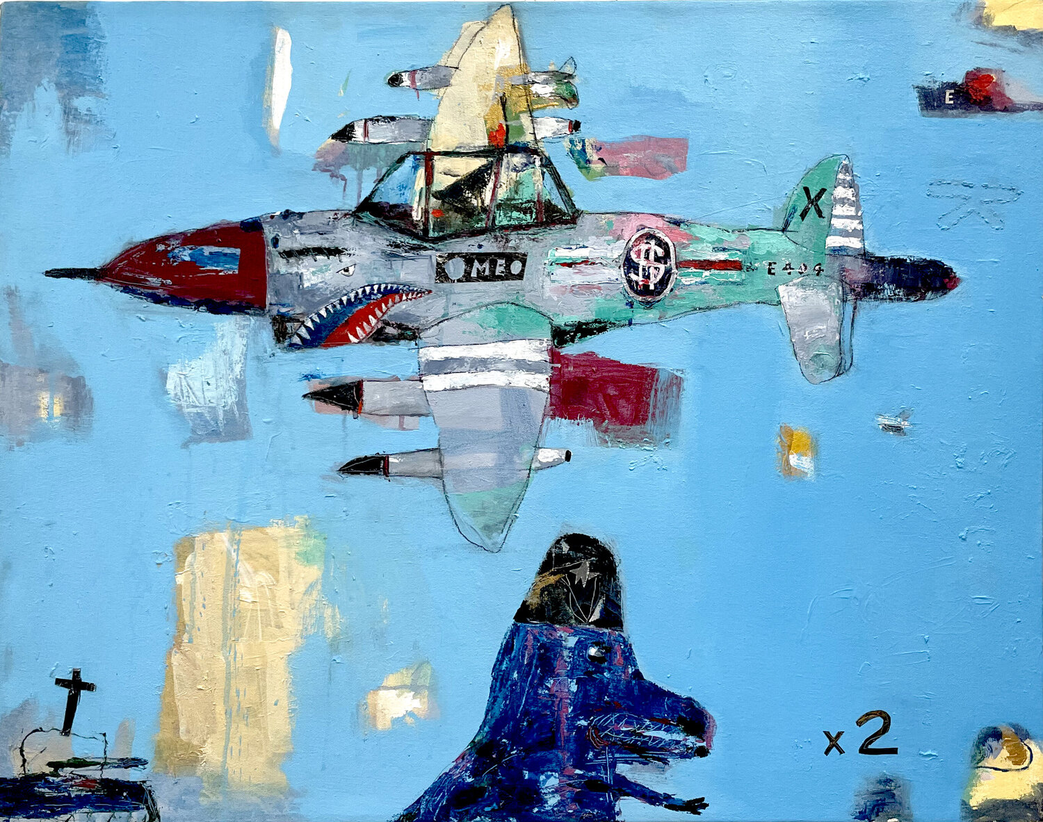 Dinosaurs versus Aliens by Andrew Chan (2022) : Painting Acrylic ...