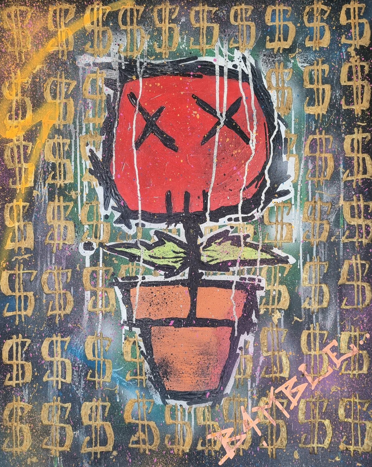 Dem Growth by Jimmy B4mble (2018) : Painting Acrylic, Graffiti on ...