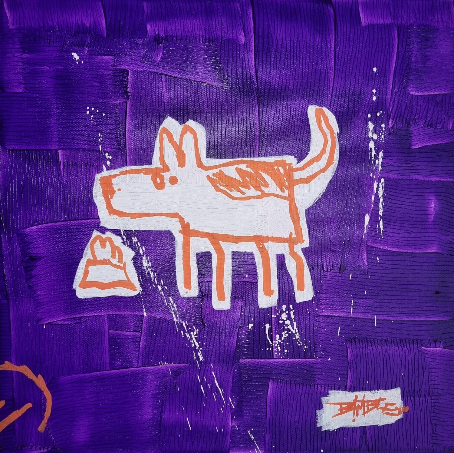 Waffles - Dark Purple by Jimmy B4mble (2022) : Painting Acrylic ...