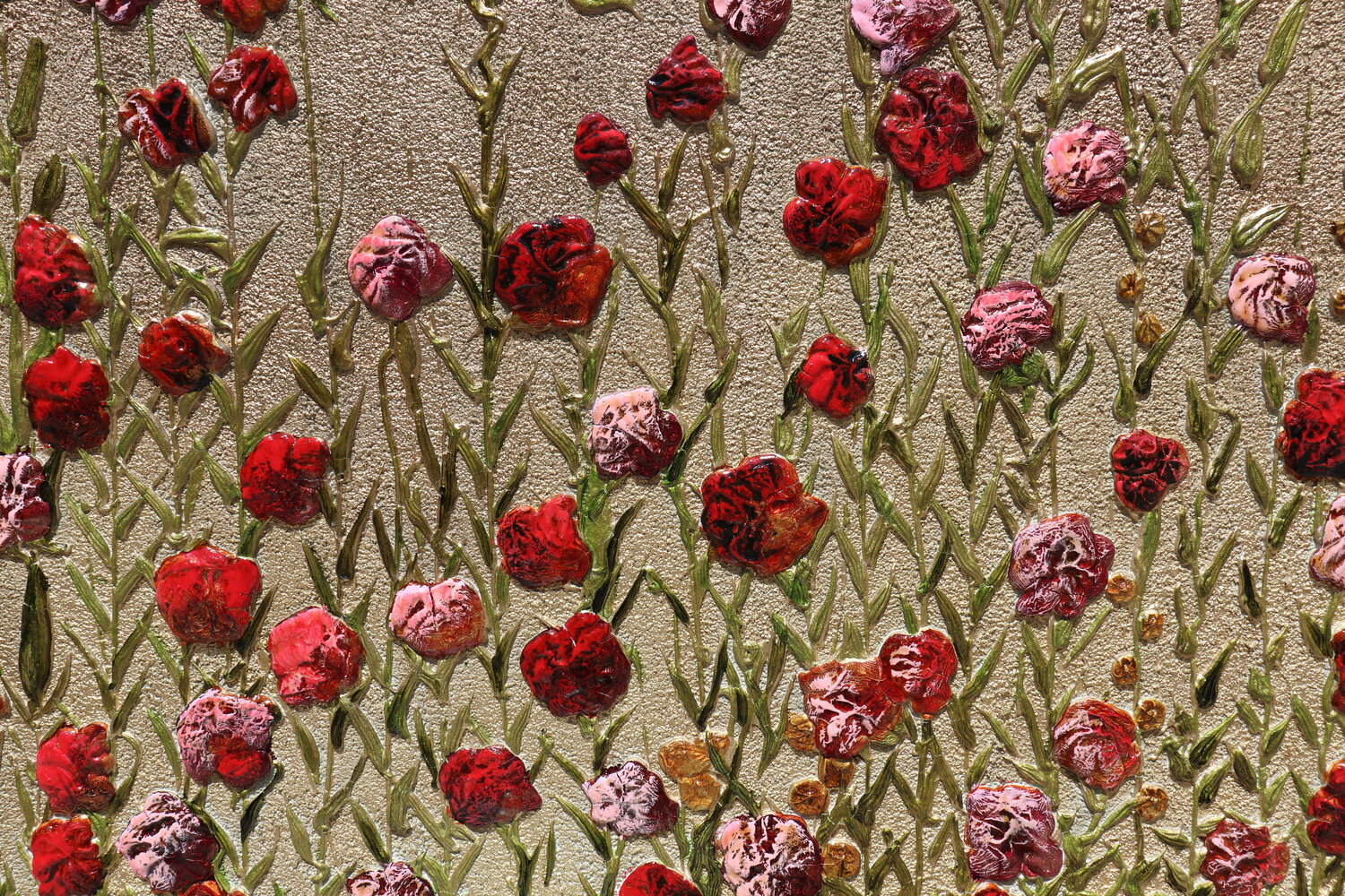 fiori rosa fiori di pesco von Donatella Marraoni (2023): Malerei Öl ...